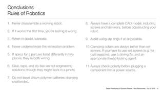 Rapid Prototyping of Dynamic Robots | PPT