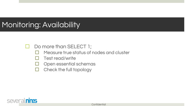 Introducing The Severalnines Mysql© Replication Blueprint Pdf Databases Computer Software