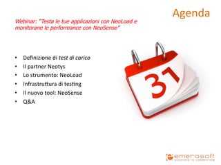 Webinar "Load Testing e Performance Monitoring con NeoLoad e NeoSense ...