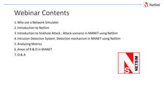 NetSim Webinar on Network Attacks and Detection | PPTX | Computer Networking | Computing