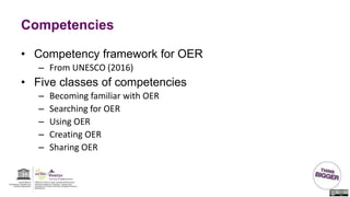 Towards optimal benefiting from OER | PPT