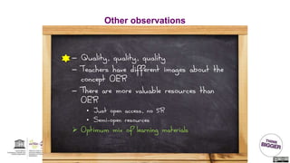 Towards optimal benefiting from OER | PPT