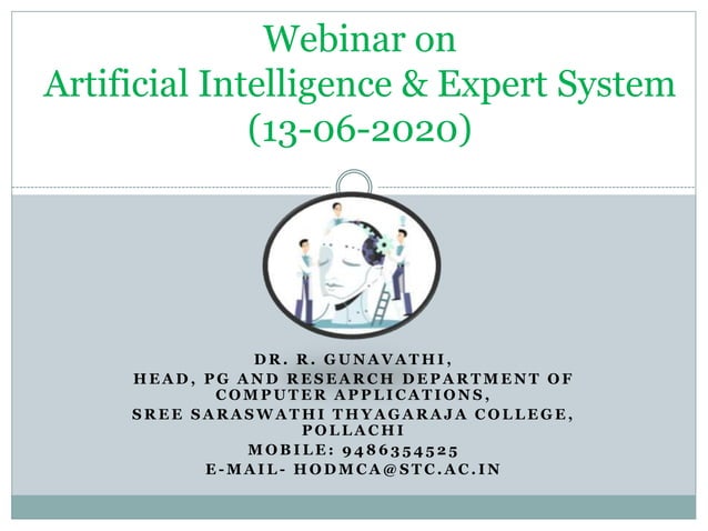 Artificial Intelligence and Expert System | PPT