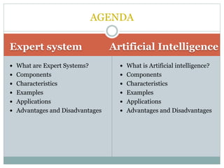 Artificial Intelligence and Expert System | PPT