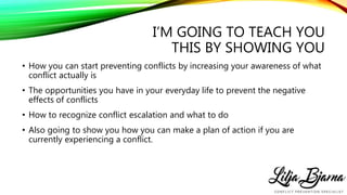 Discover your Power To Prevent Conflict | PPTX