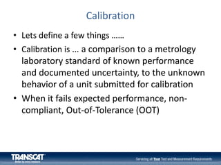 Evaluating Out Of Tolerance Instruments Webinar | PPTX