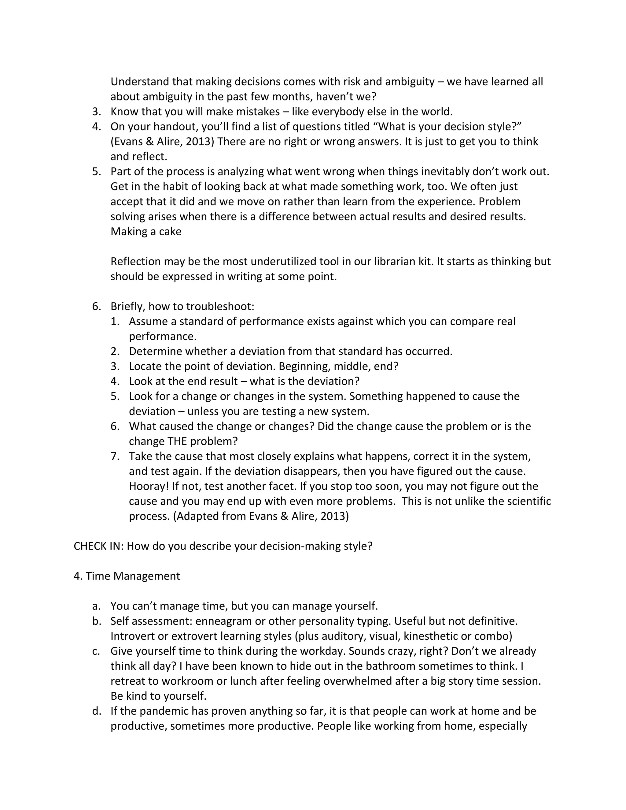 Balancing Library Management with Day-to-Day Responsibilities: Outline ...