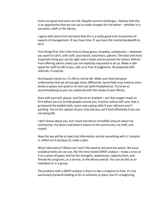 Balancing Library Management with Day-to-Day Responsibilities: Outline ...