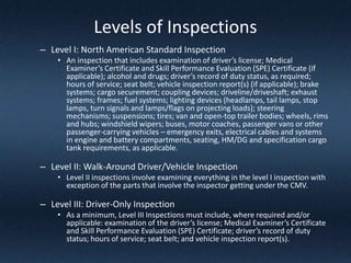 Webinar: Passing a Level 1 Maintenance Inspection | PPT