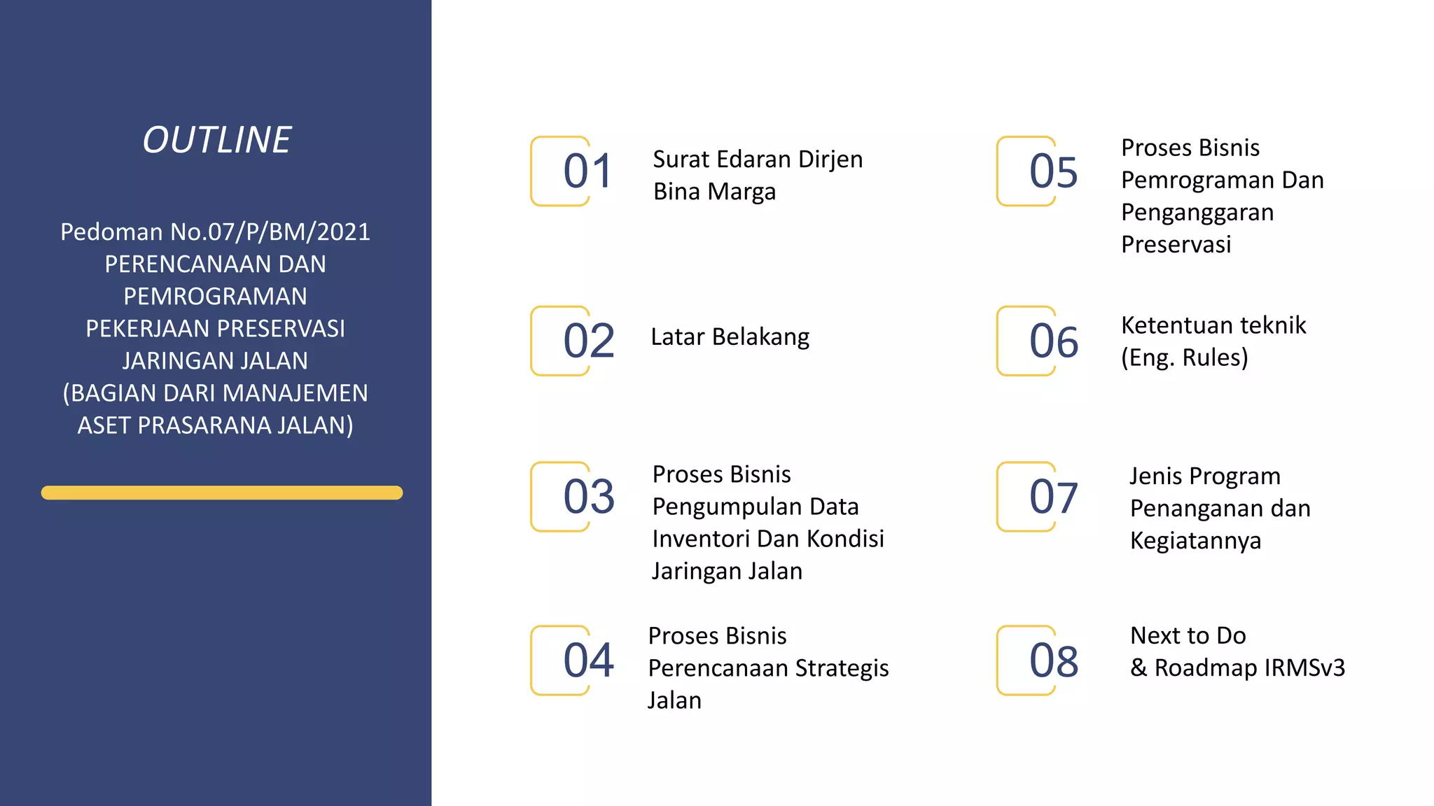 WEBINAR PEDOMAN PERENCANAAN DAN PEMROGRAMAN PEKERJAAN PRESERVASI JALAN ...
