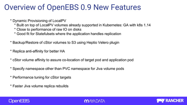 Persistent Storage For Stateful Applications On Kubernetes Made Easy With Openebs And Rancher Ppt