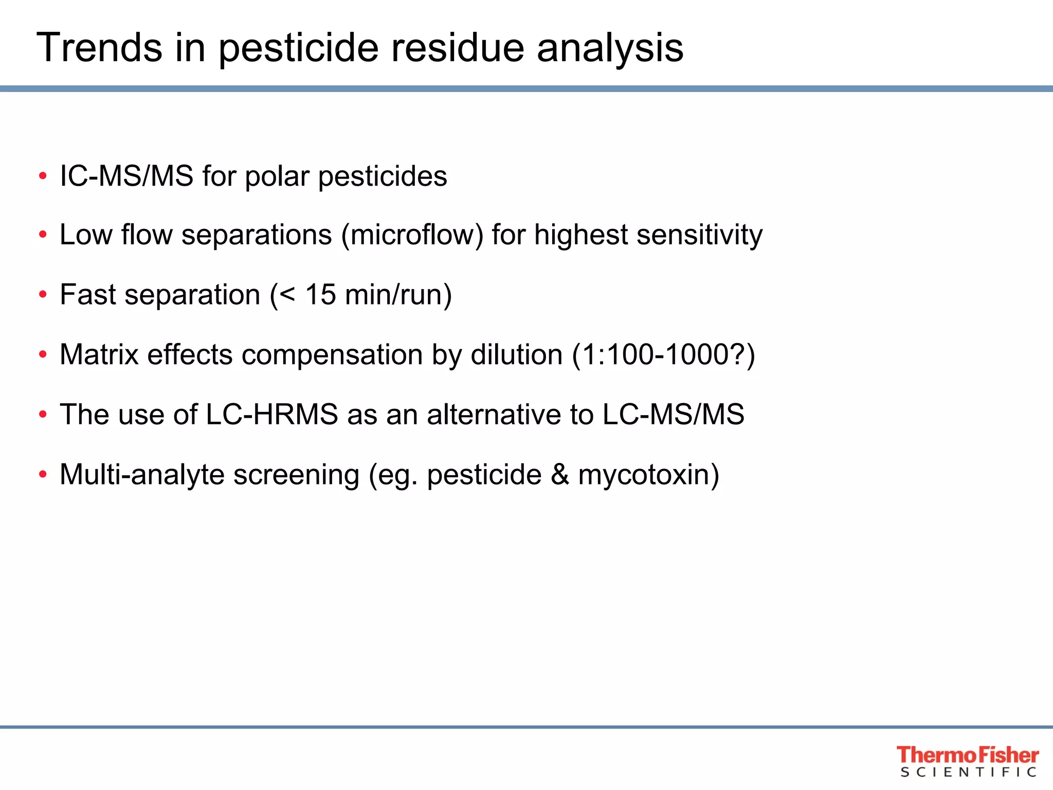 Pesticide Residue Analysis Webinar Series: Tips and Tricks for the ...