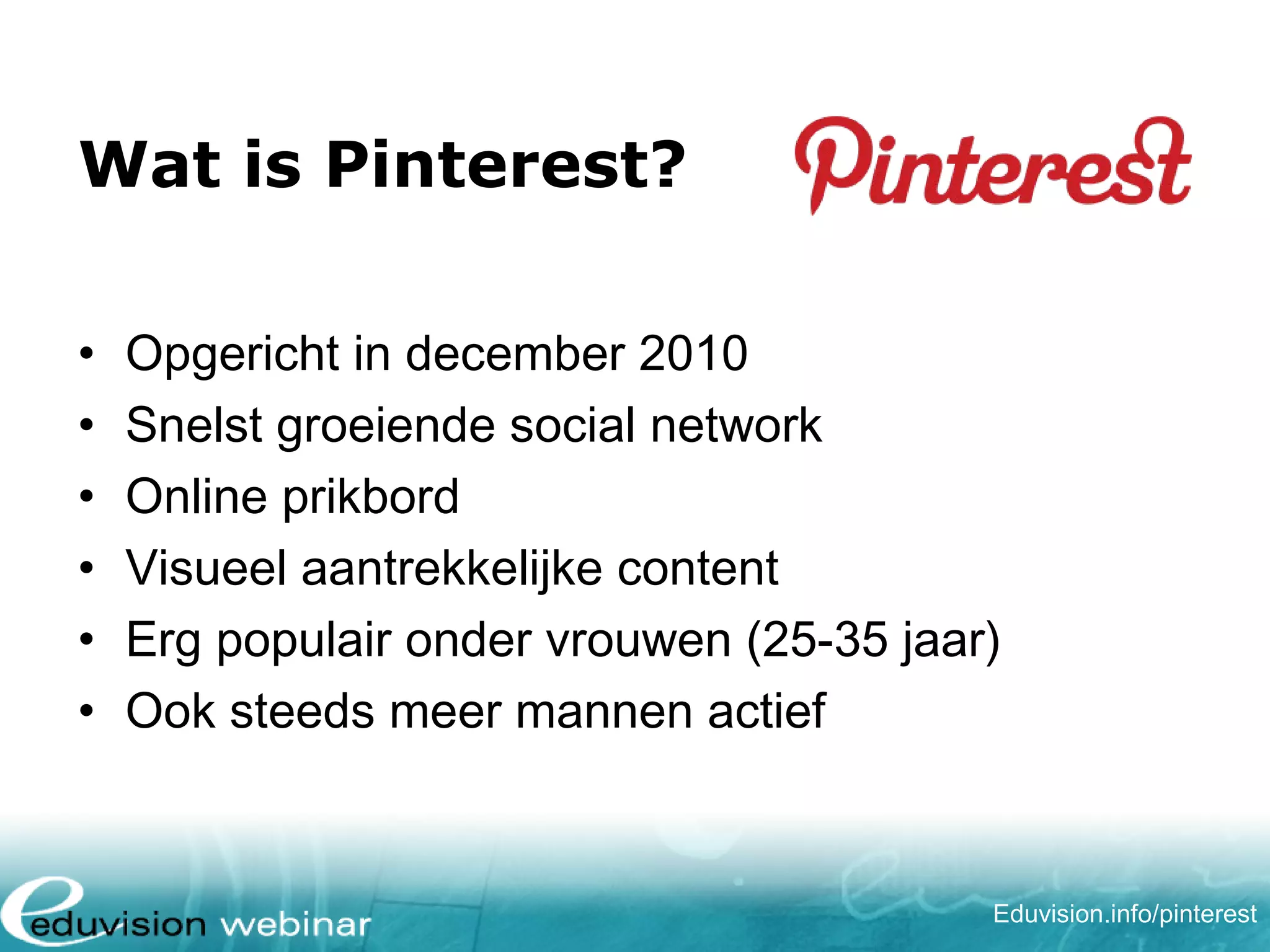 Eduvision - Webinar Pinterest | PPT