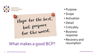 Business Continuity and the Ongoing Management of Risk | PPT