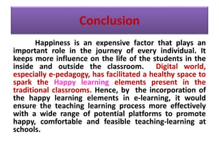 HAPPY LEARNING FACTORS OF E-PEDAGOGY | PPTX