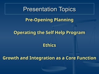 Webinar Presentation - Self Help Program Management.ppt
