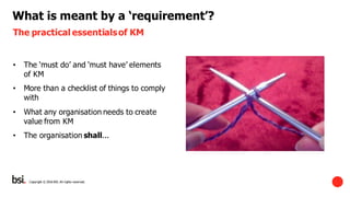 ISO Knowledge Management standard | PDF