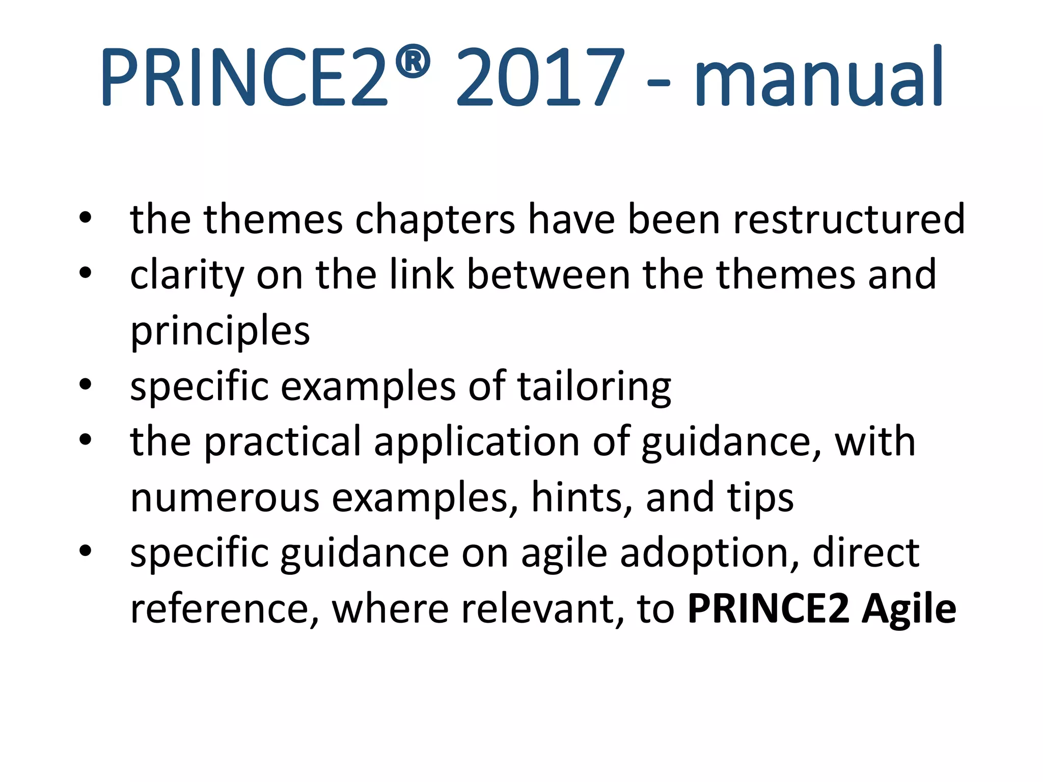 PRINCE2 2017 - laster update of the most popular project management ...