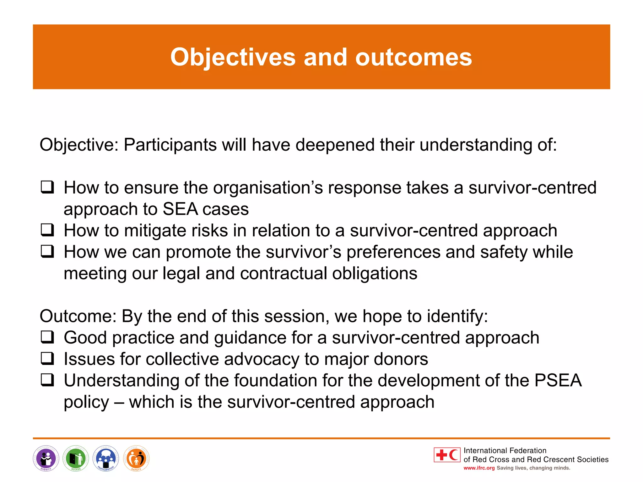 Webinar #PSEA survivor-centered approach | PPTX