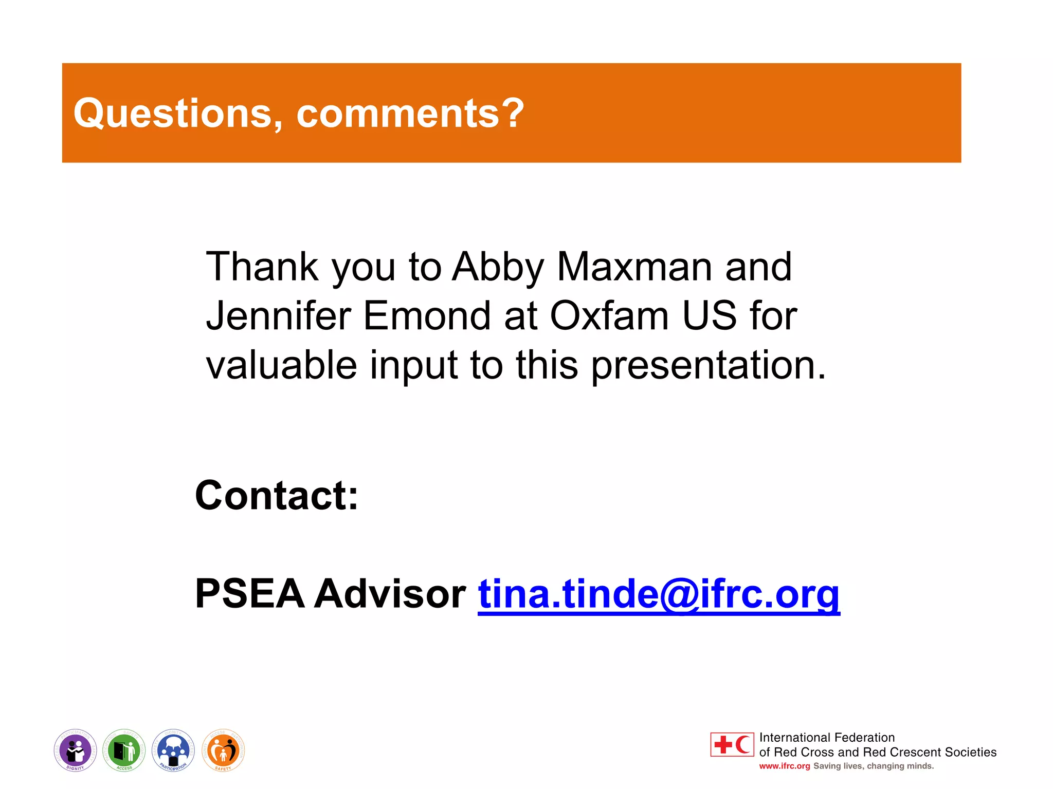 Webinar #PSEA survivor-centered approach | PPTX