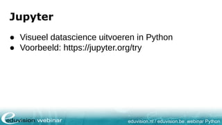 Webinar python datascience | PPT