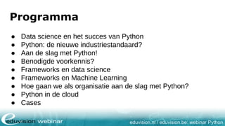Webinar python datascience | PPT