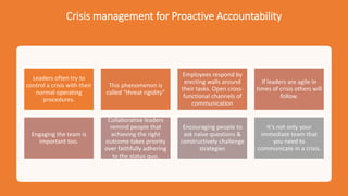 Proactive Accountability in a Crisis | PPT
