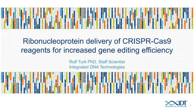 Ribonucleoprotein delivery of CRISPR-Cas9 reagents for increased gene ...