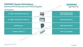 WEBINAR_S7-1500R-H Redundant Sistem PLC Siemens | PDF