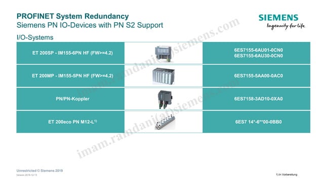WEBINAR_S7-1500R-H Redundant Sistem PLC Siemens | PDF