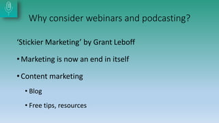 Webinars and podcasts | PPTX