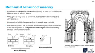 Modelling masonry structures using discrete element method | PPT