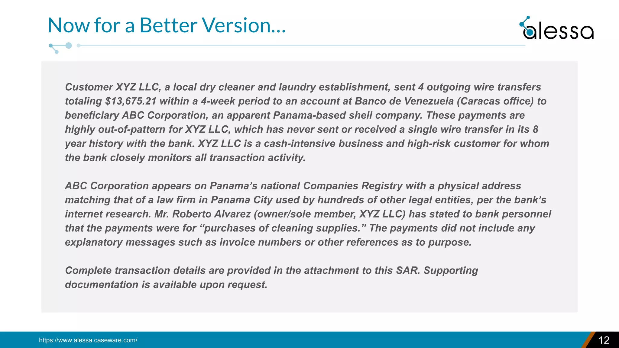 Writing Effective Suspicious Activity Reports (SARs): Start with WHY | PDF