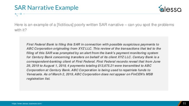 Writing Effective Suspicious Activity Reports (SARs): Start with WHY