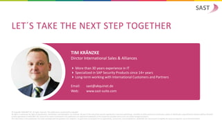 SAST Managed Services for SAP [Webinar] | PPT