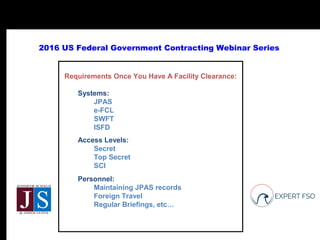 So You Have A Facility Clearance, Now What | PPT