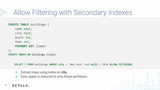 WEBINAR - Introducing Scylla Open Source 3.0: Materialized Views, Secondary Indexes, Filtering ...