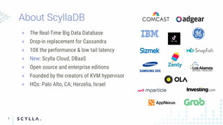 WEBINAR - Introducing Scylla Open Source 3.0: Materialized Views, Secondary Indexes, Filtering ...