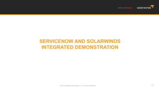 Webinar - ServiceNow and SolarWinds: Improving IT Operations Together ...