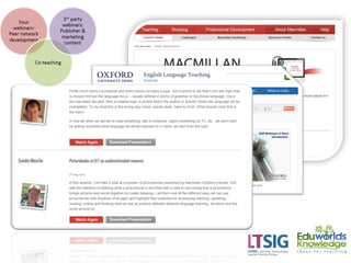 Webinars for teacher development | PPT