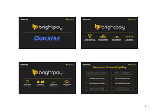 BrightPay & QuickFile: Connecting Payroll and Accounting Software | PPT