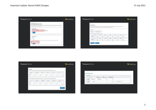 EWSS Changes & The Return to Work: What you need to know | PPT