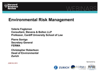 Environmental Risk Management | PPT