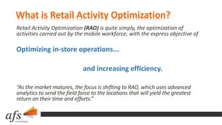 Helping Your Field Force Achieve the Perfect Store (RAO) Accelerating ...