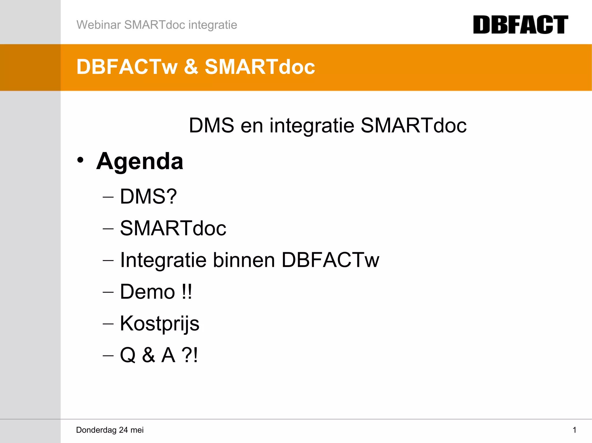 PPT Webinar SMARTdoc-DBFACT | PPT