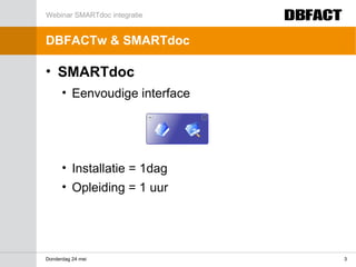 PPT Webinar SMARTdoc-DBFACT | PPT