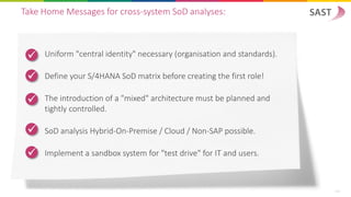 Towards new shores with cross-system SoD analyses. [Webinar] | PPT
