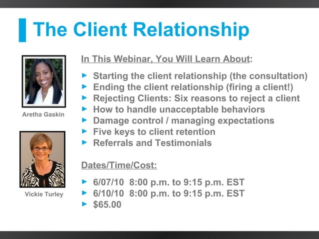 Webinars Series For New Virtual Assistants! | PPT