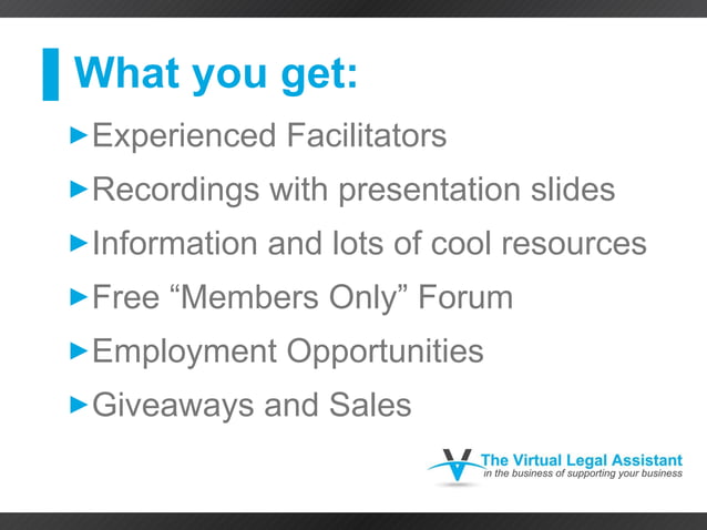 Webinars Series For New Virtual Assistants! | PPT