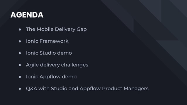 Introducing: Ionic Studio & Appflow A Better Way to Build Apps | PPT